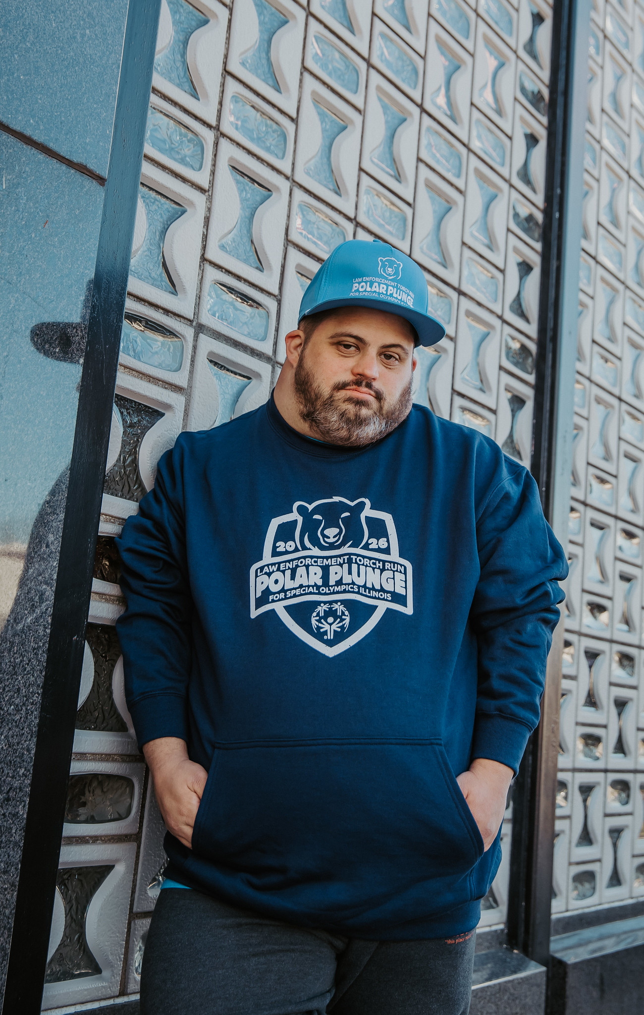 Region K Plunge Ambassador David Strikes a Pose - Polar Plunge